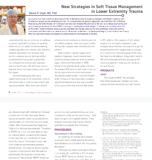 New Strategies in Soft Tissue Management in Lower Extremity Trauma ...