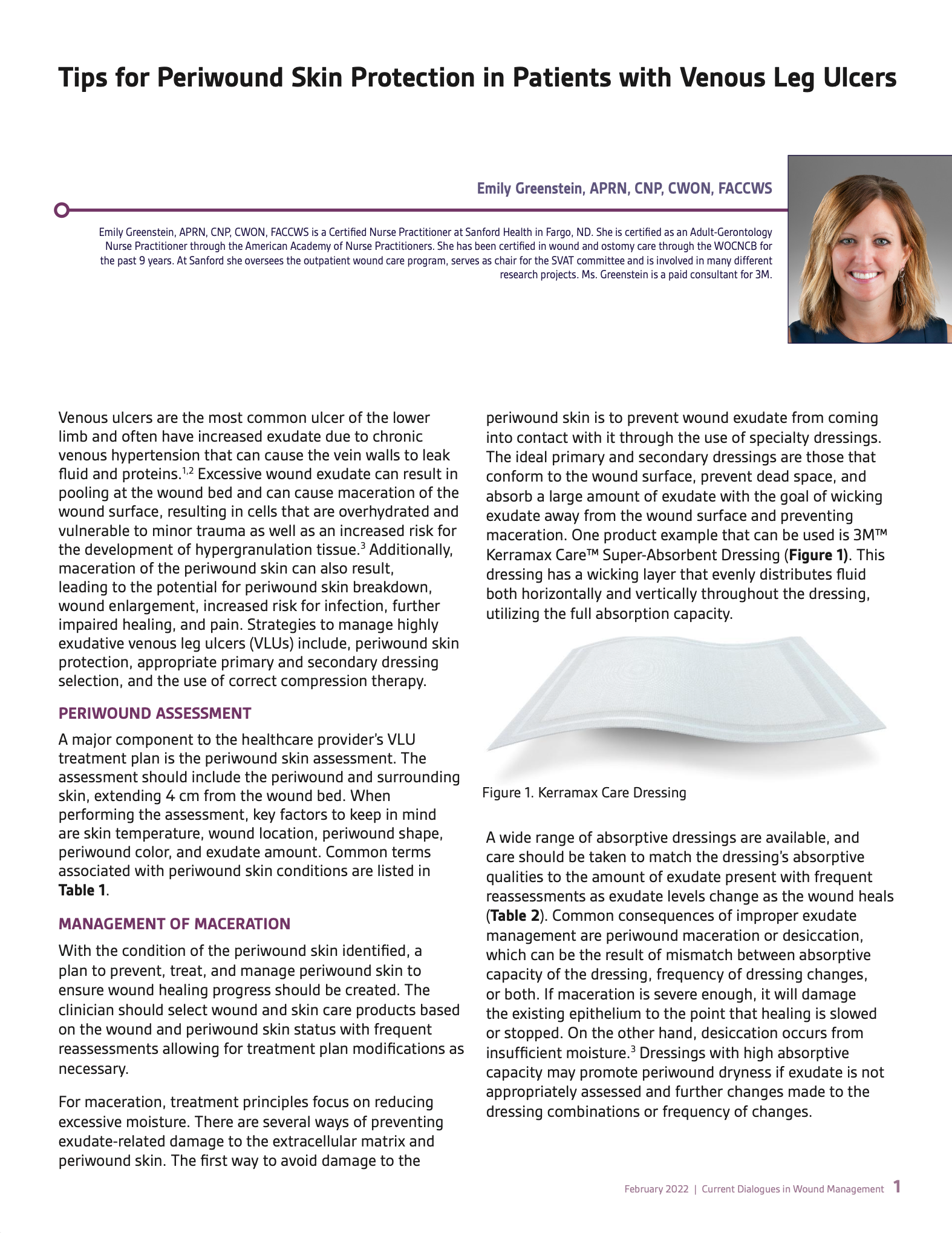 Tips for Periwound Skin Protection in Patients with Venous Leg Ulcers ...